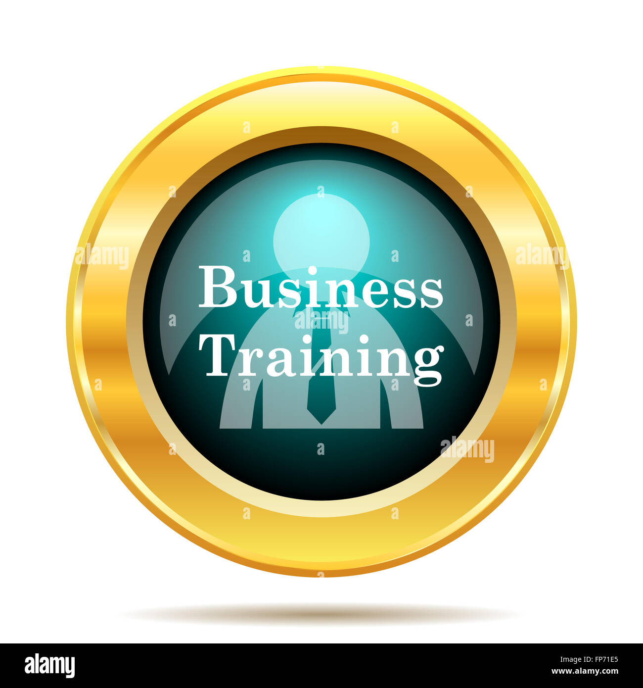 Business training icon. Internet button on white background Stock Photo ...