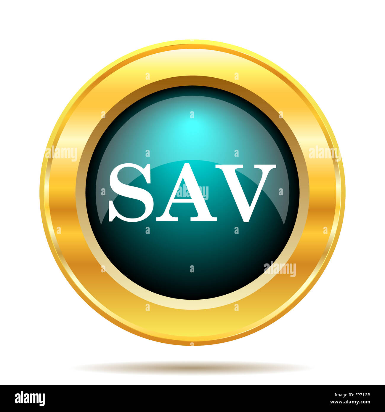 SAV icon. Internet button on white background Stock Photo - Alamy