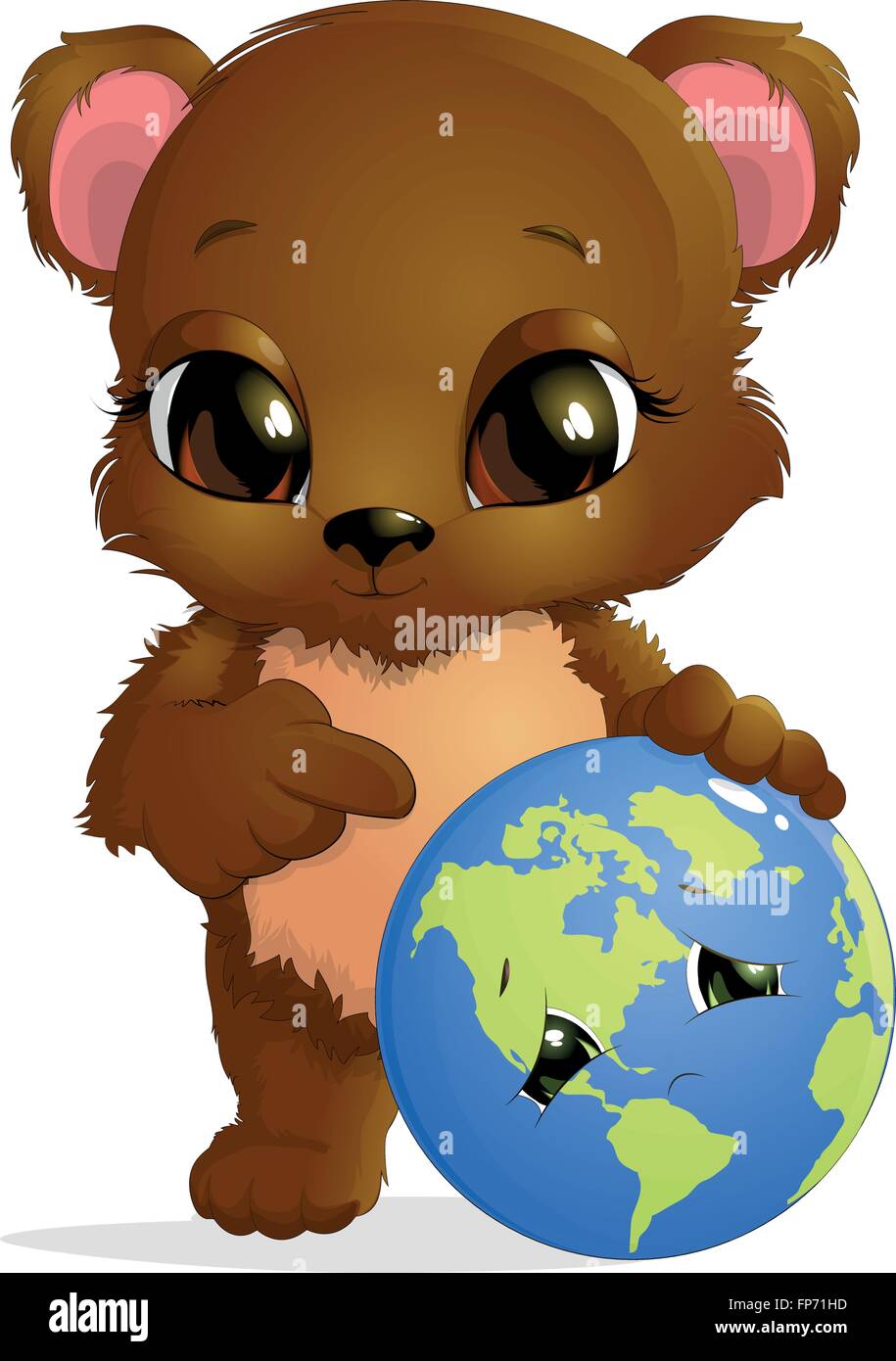 Bear Sitting Crying Stock Vector Image And Art Alamy