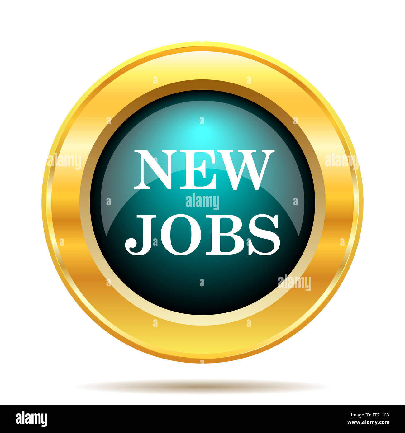 New jobs icon. Internet button on white background Stock Photo - Alamy