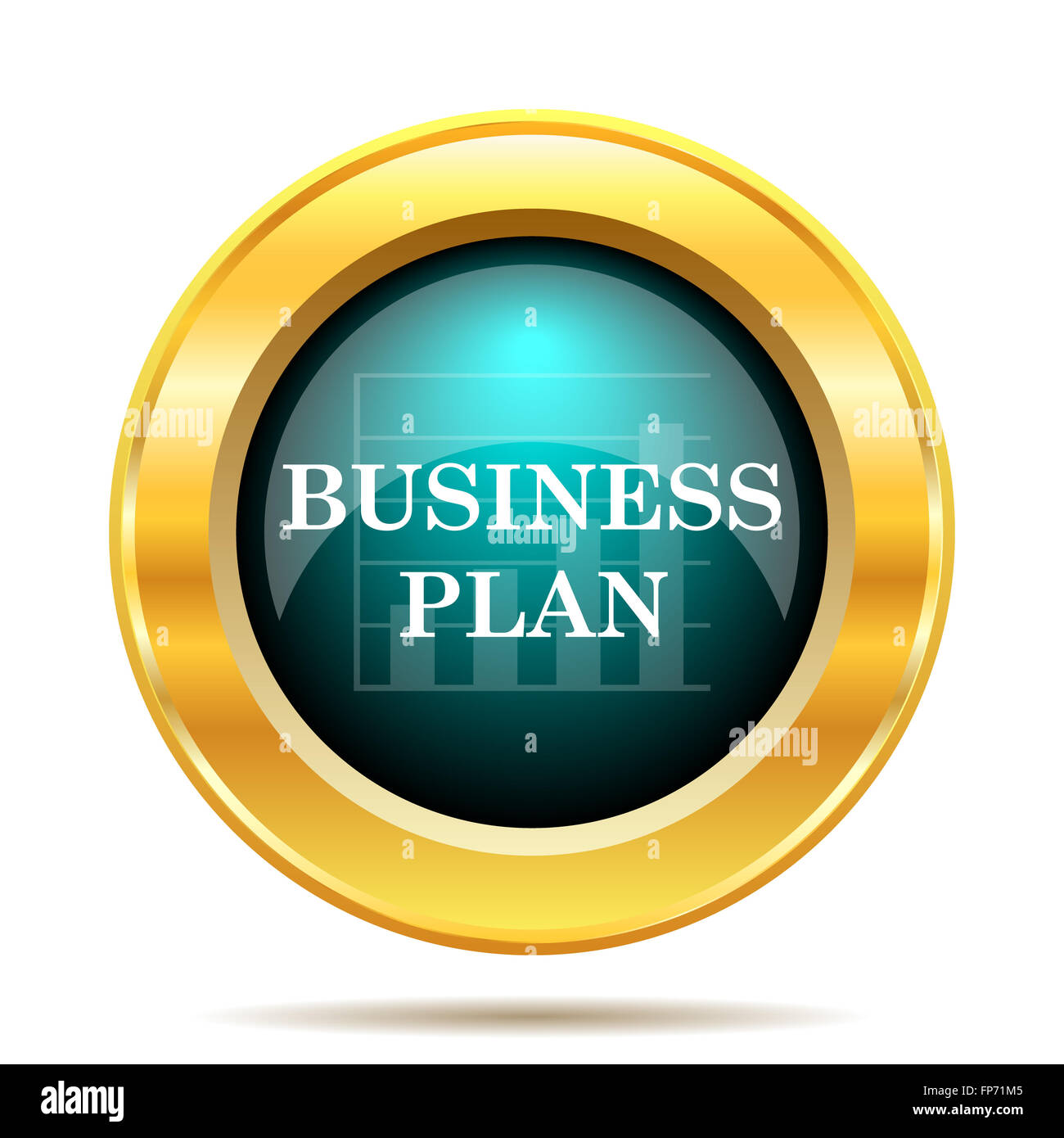 Business plan icon. Internet button on white background Stock Photo - Alamy