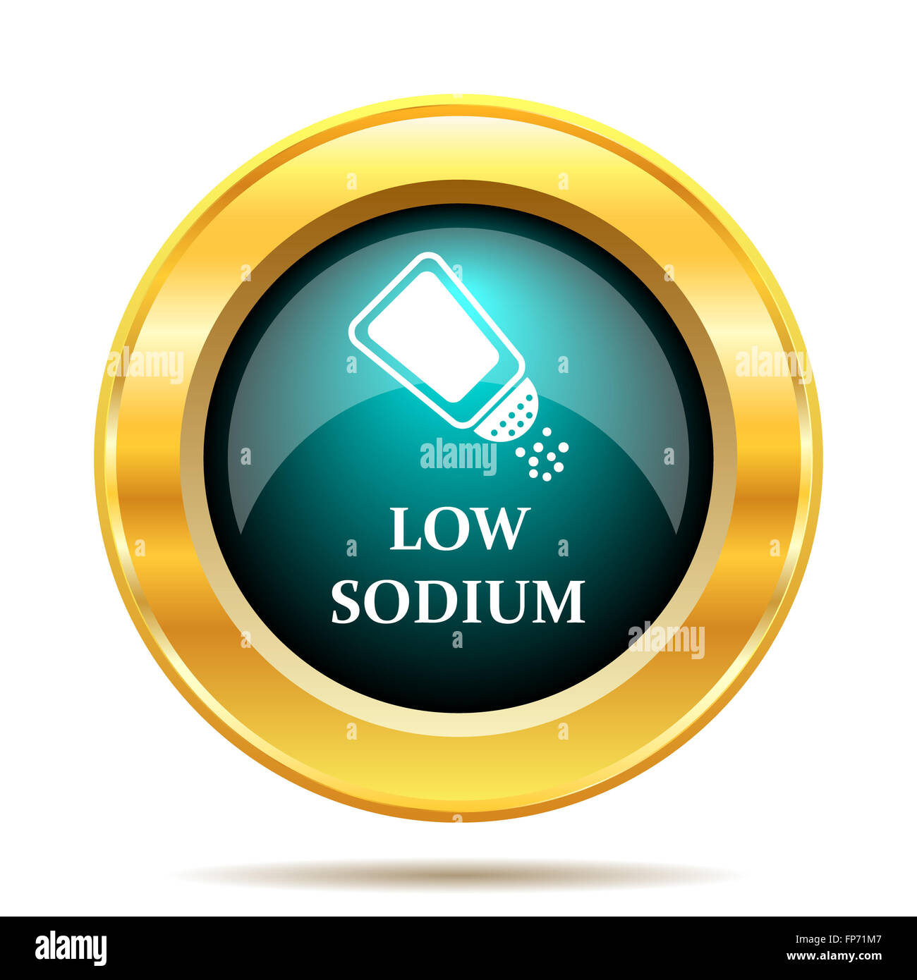 Low sodium icon. Internet button on white background Stock Photo - Alamy