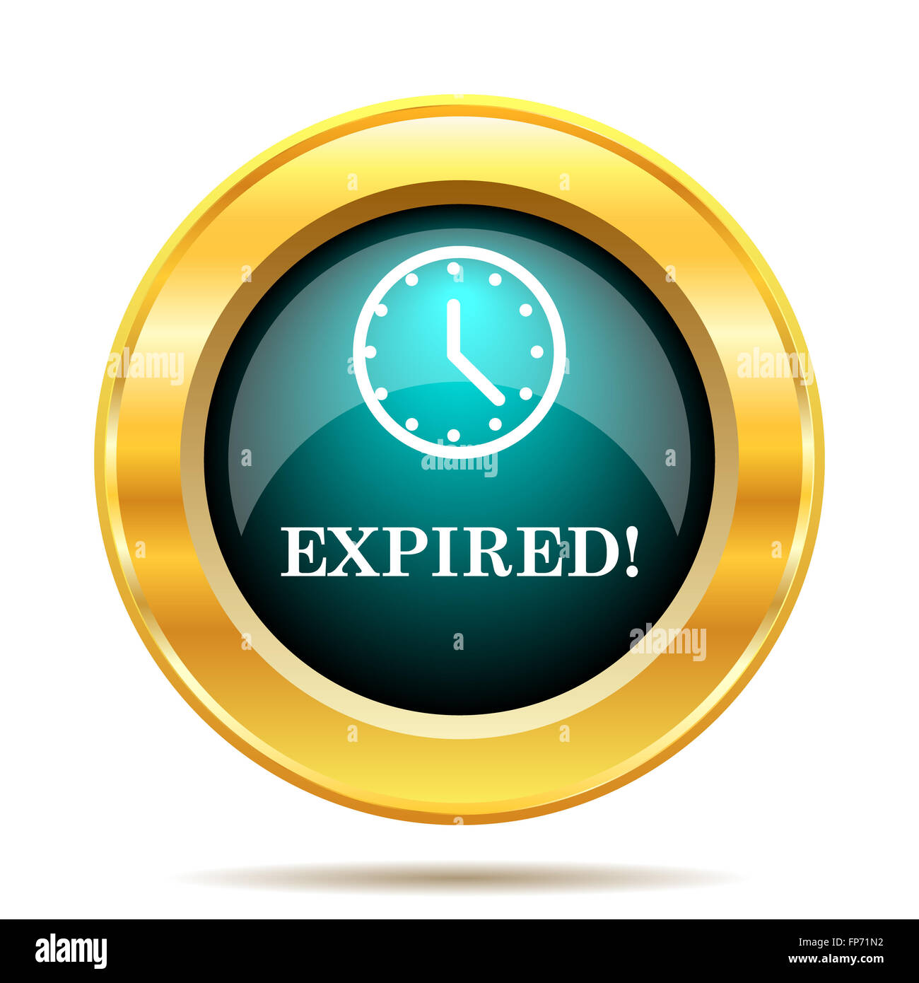 Expired icon. Internet button on white background Stock Photo - Alamy