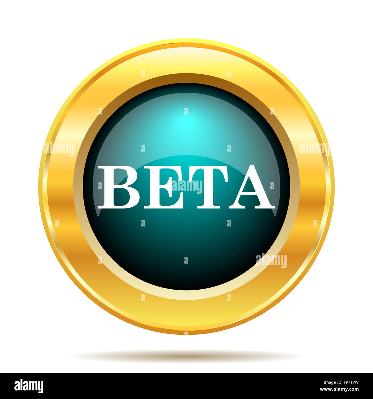 Beta icon. Internet button on white background Stock Photo - Alamy
