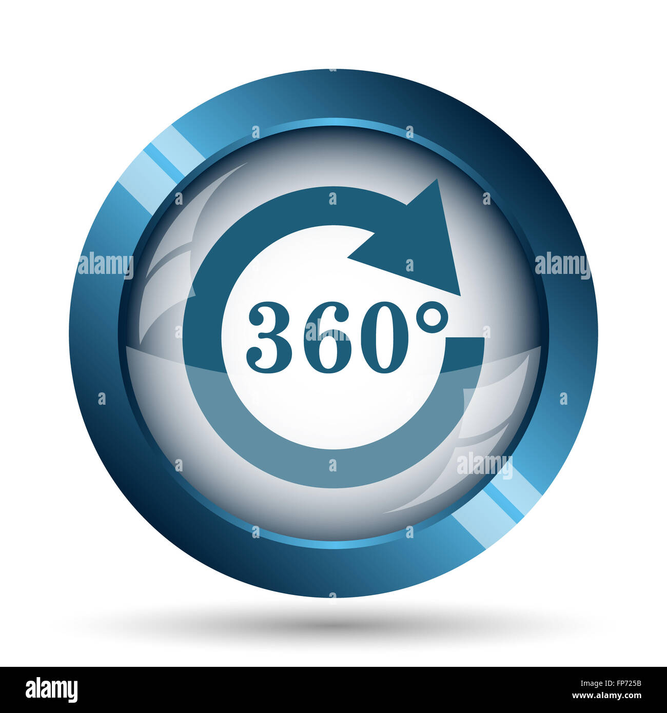 Reload 360 icon. Internet button on white background Stock Photo - Alamy