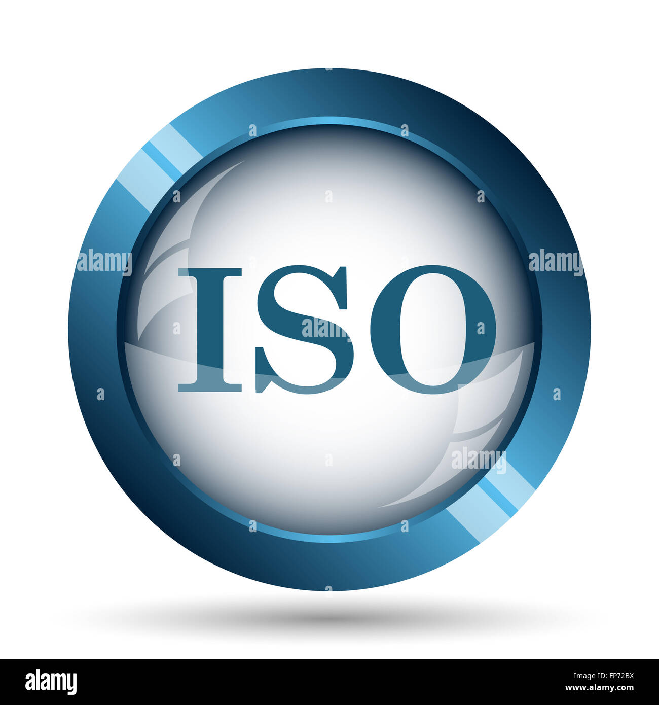 ISO icon. Internet button on white background Stock Photo - Alamy