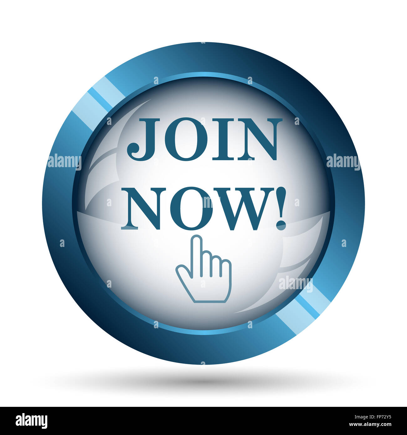 Join now icon. Internet button on white background Stock Photo - Alamy