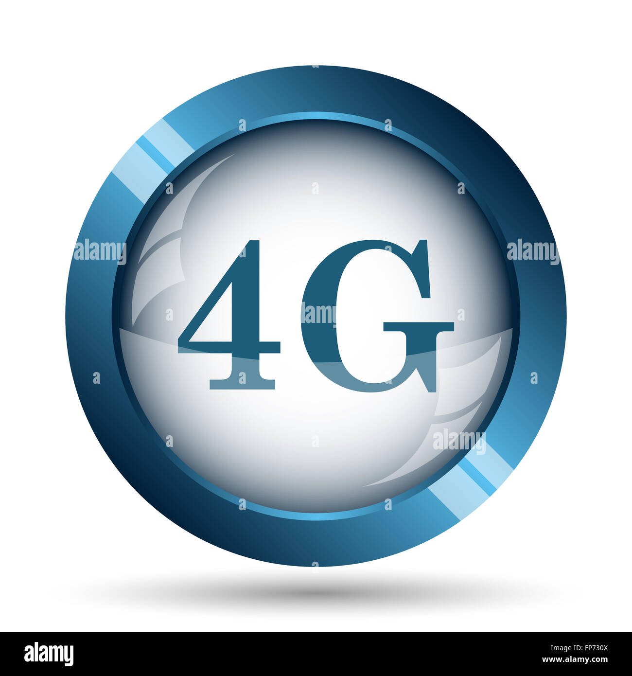 4G icon. Internet button on white background Stock Photo - Alamy