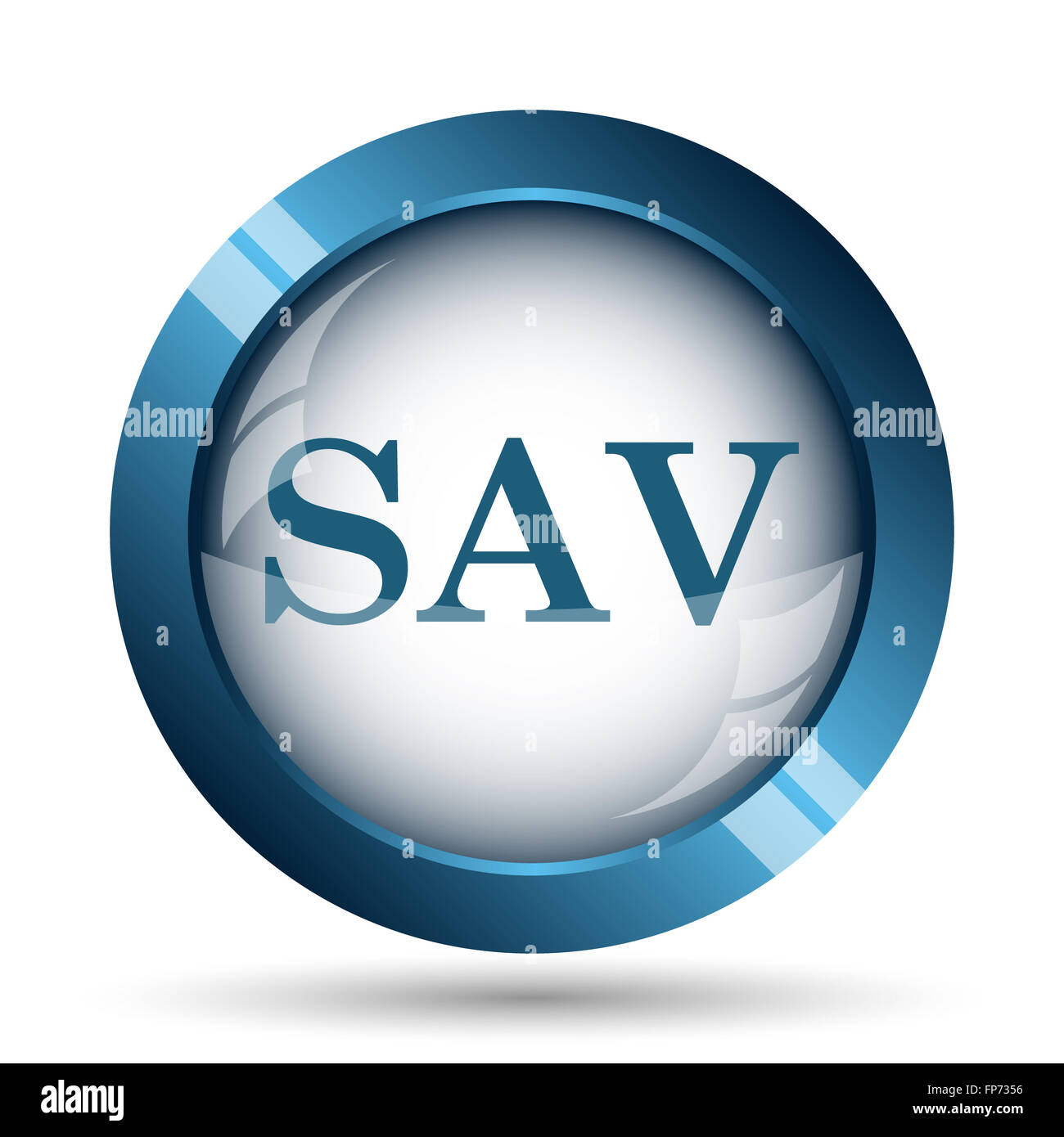 SAV icon. Internet button on white background Stock Photo - Alamy