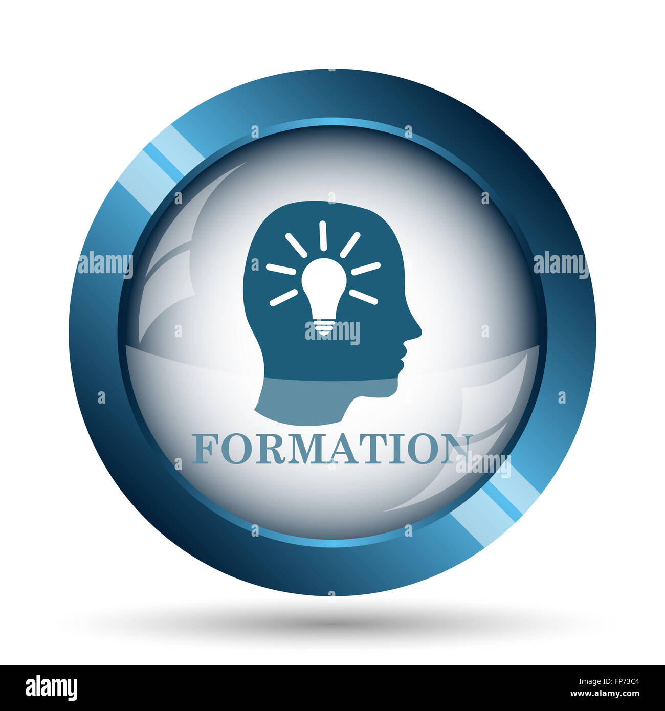 Formation icon. Internet button on white background Stock Photo - Alamy