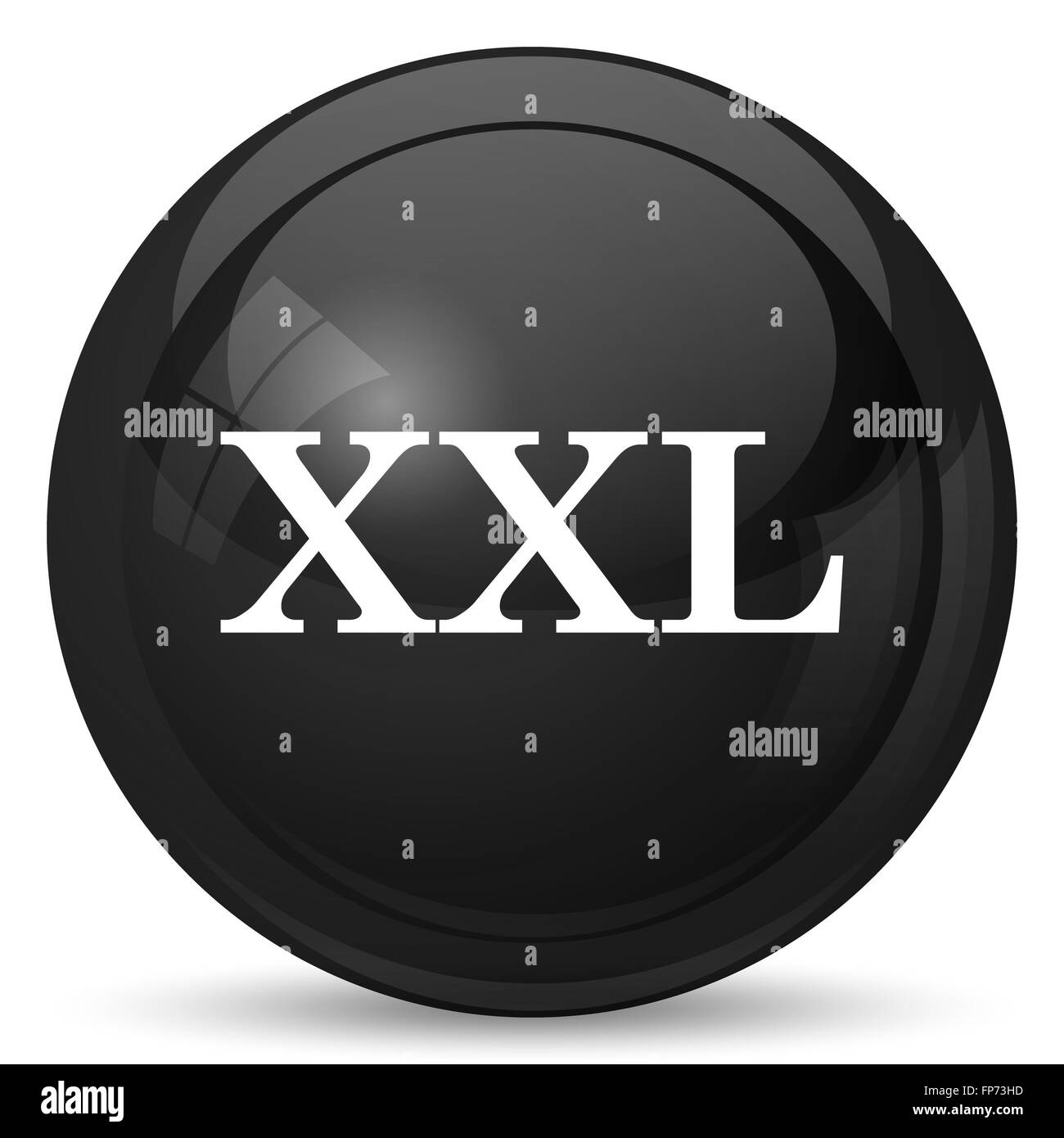 XXL icon. Internet button on white background Stock Photo - Alamy