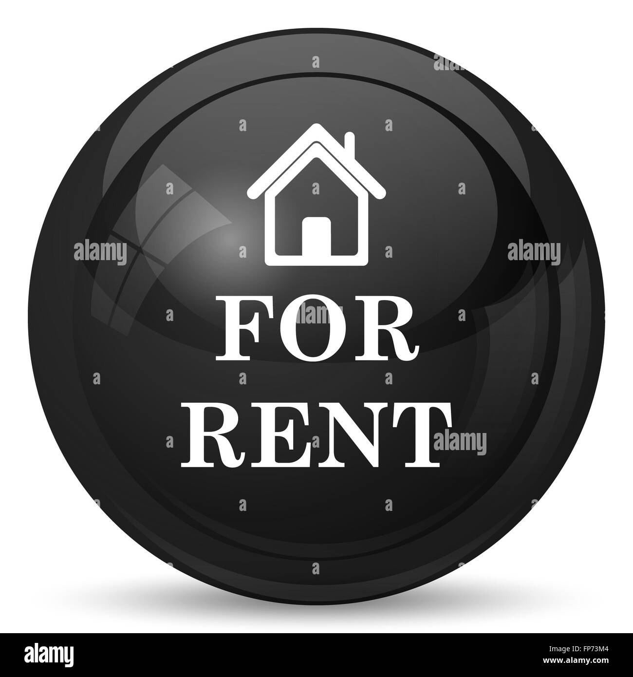 Rent icon website button Black and White Stock Photos & Images - Alamy