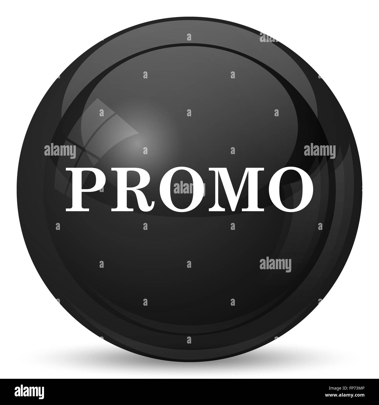 Promo icon. Internet button on white background Stock Photo - Alamy