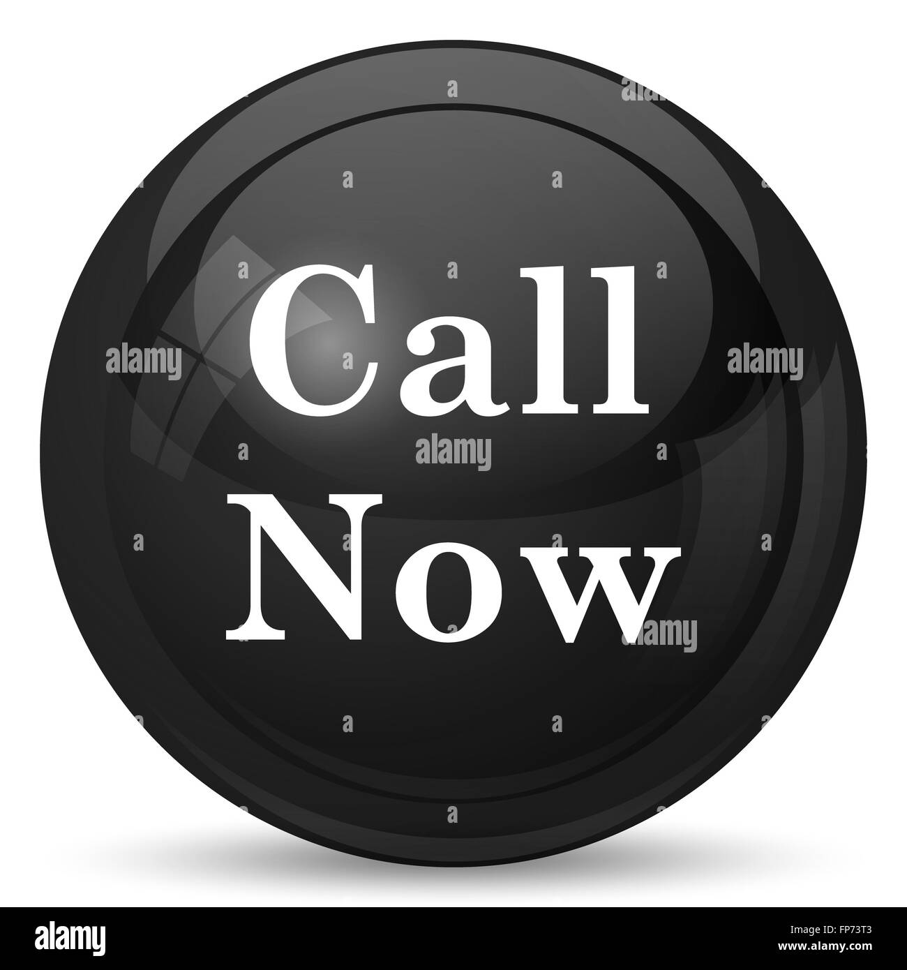 Call now icon. Internet button on white background Stock Photo - Alamy