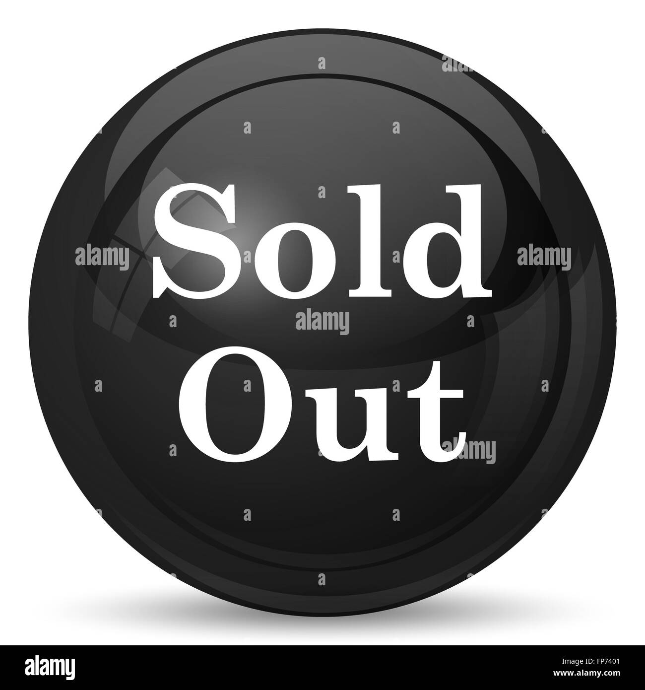 Sold out icon. Internet button on white background Stock Photo - Alamy