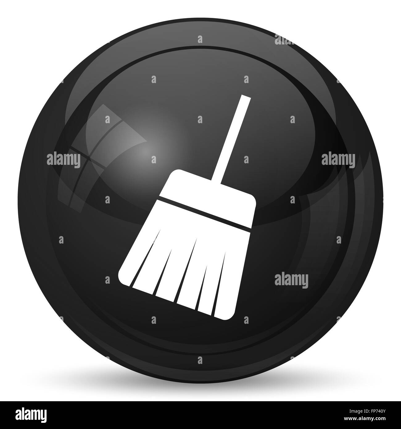 Sweeping broom on dirty floor Black and White Stock Photos & Images - Alamy