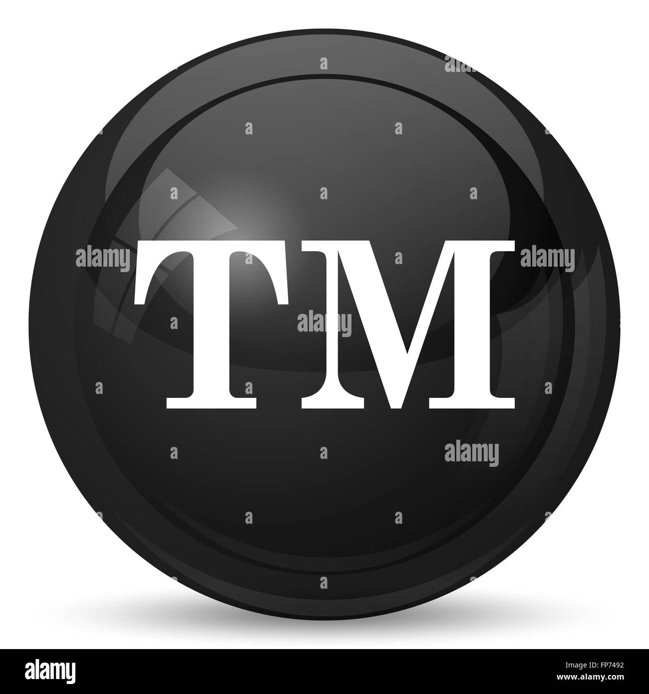 Trade mark icon. Internet button on white background Stock Photo - Alamy