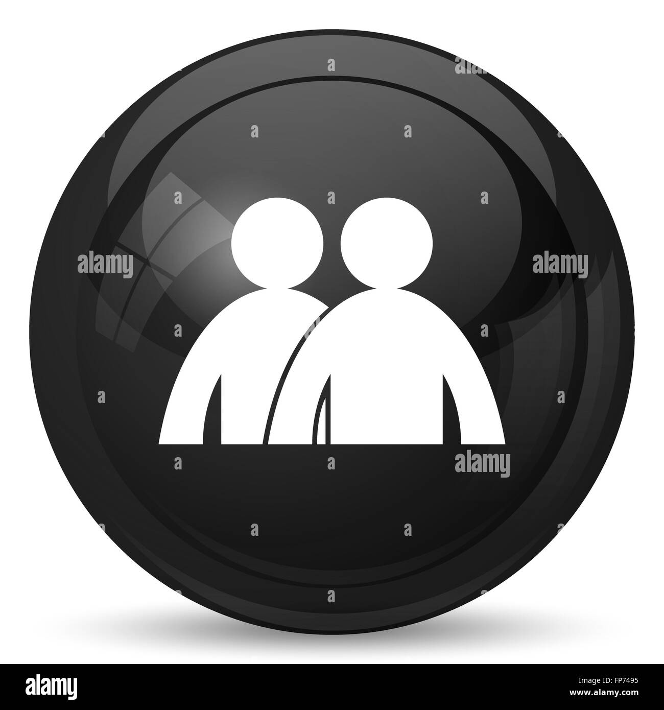 Forum icon. Internet button on white background Stock Photo - Alamy