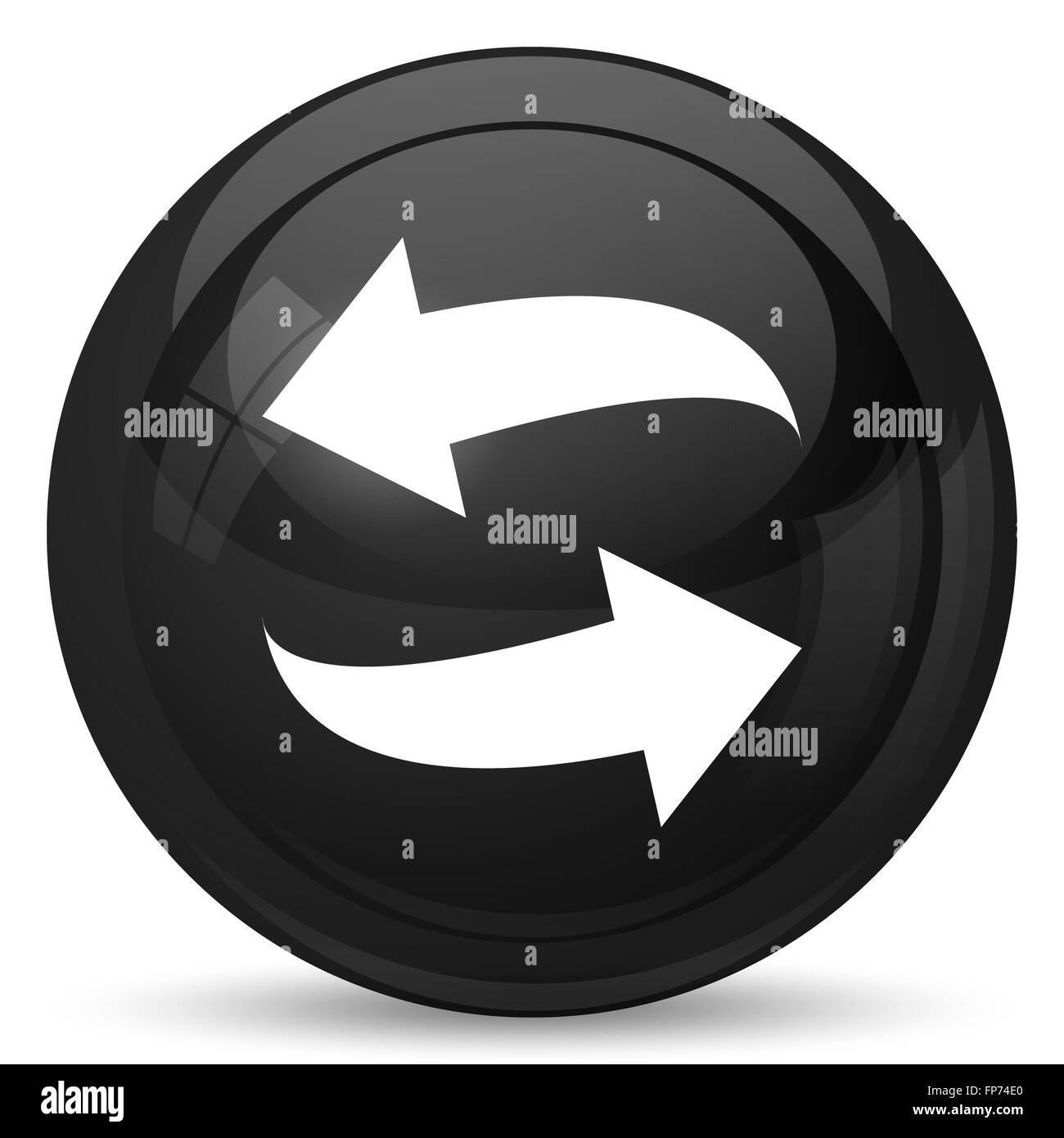 Swap icon. Internet button on white background Stock Photo - Alamy