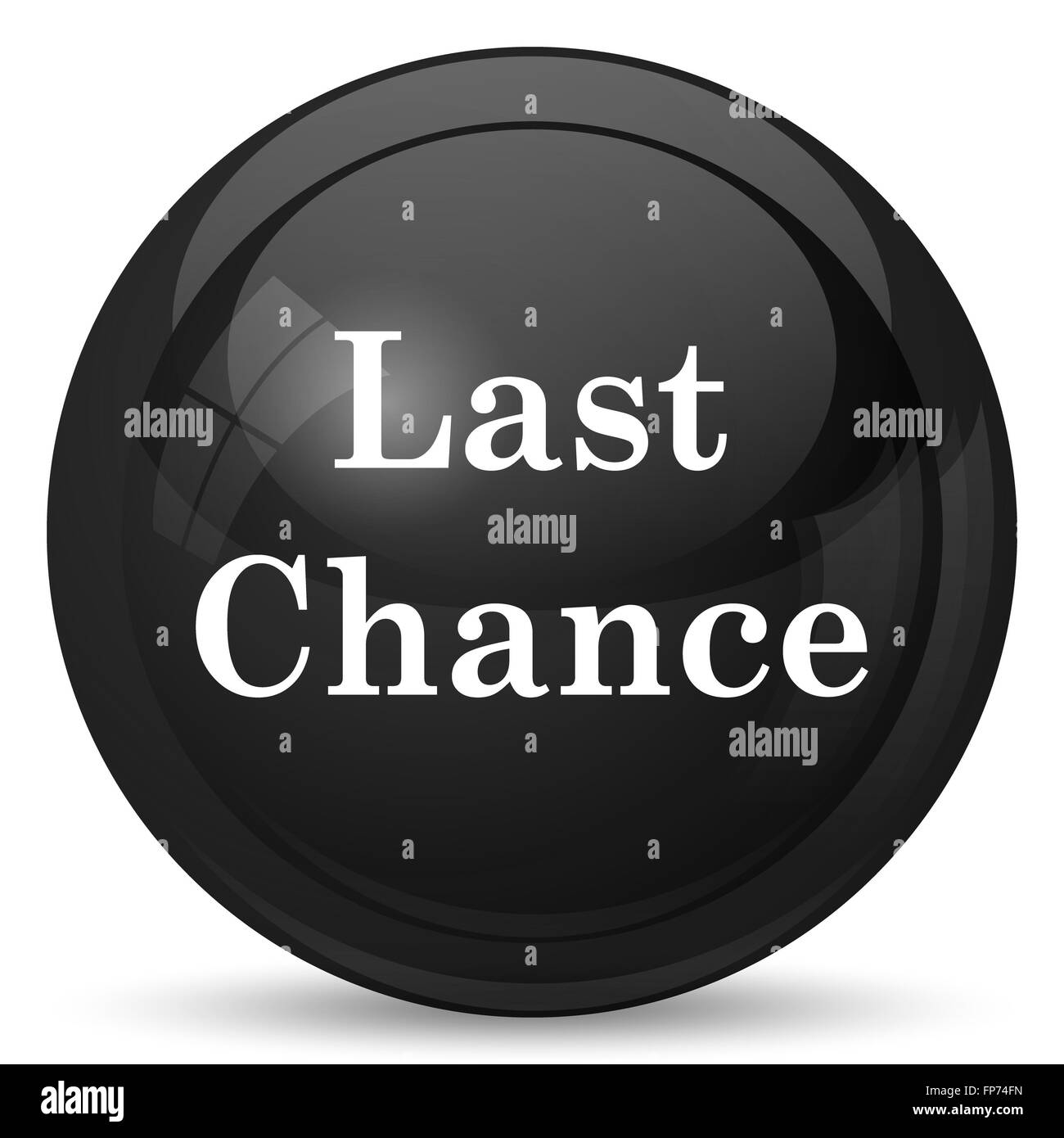 Last chance icon. Internet button on white background Stock Photo - Alamy