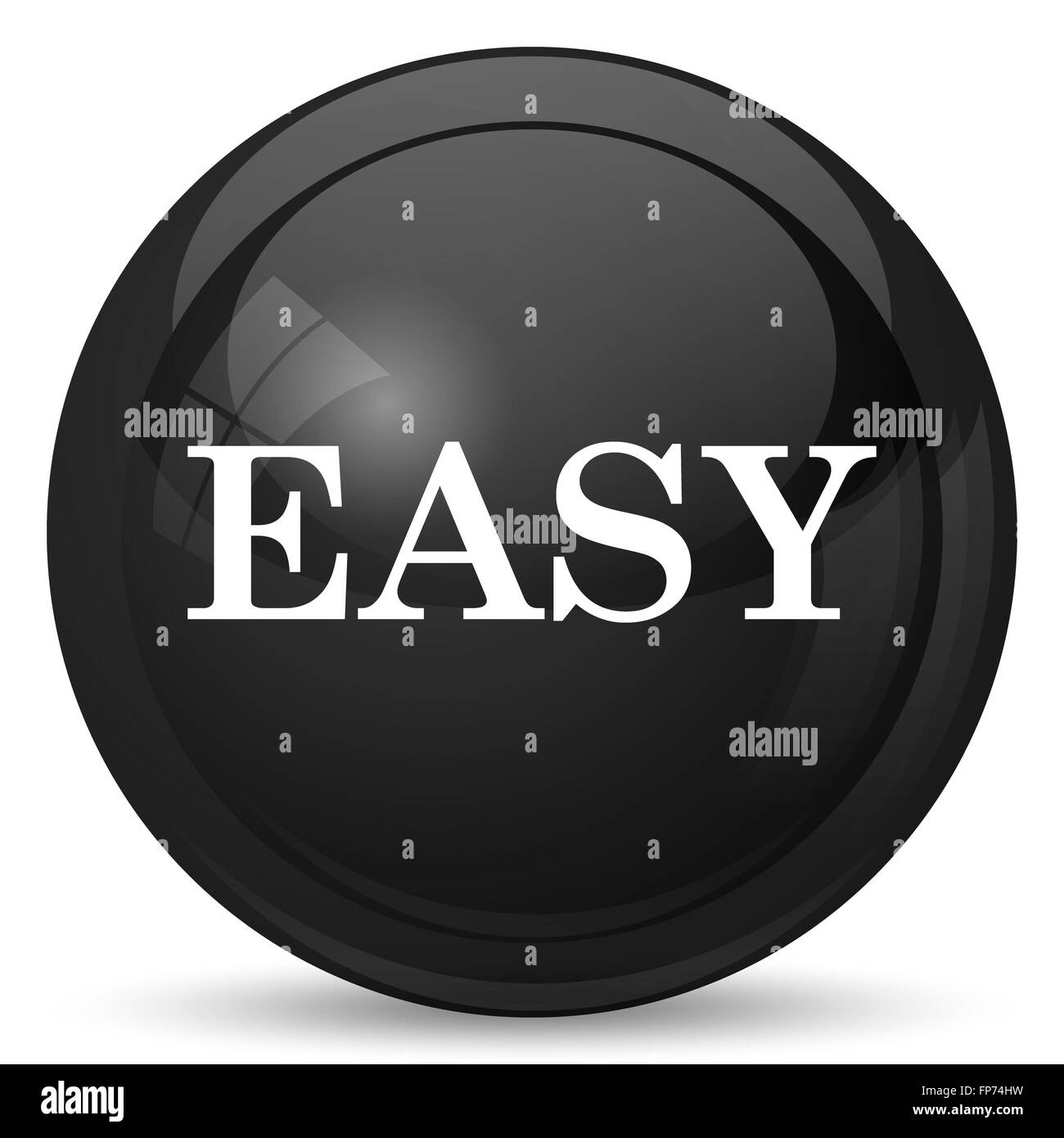 Easy icon internet button Black and White Stock Photos & Images - Alamy
