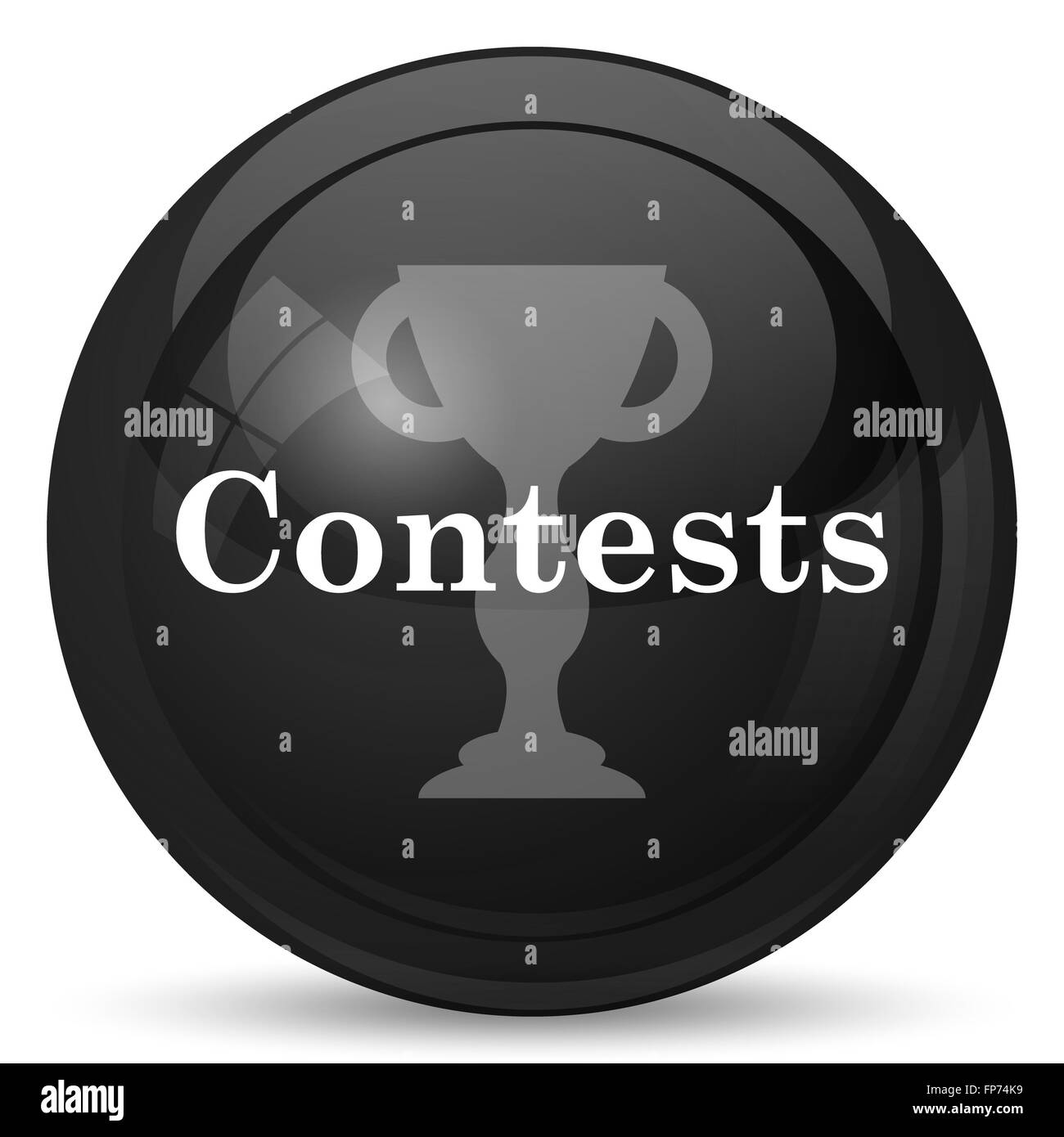 Contests icon. Internet button on white background Stock Photo - Alamy