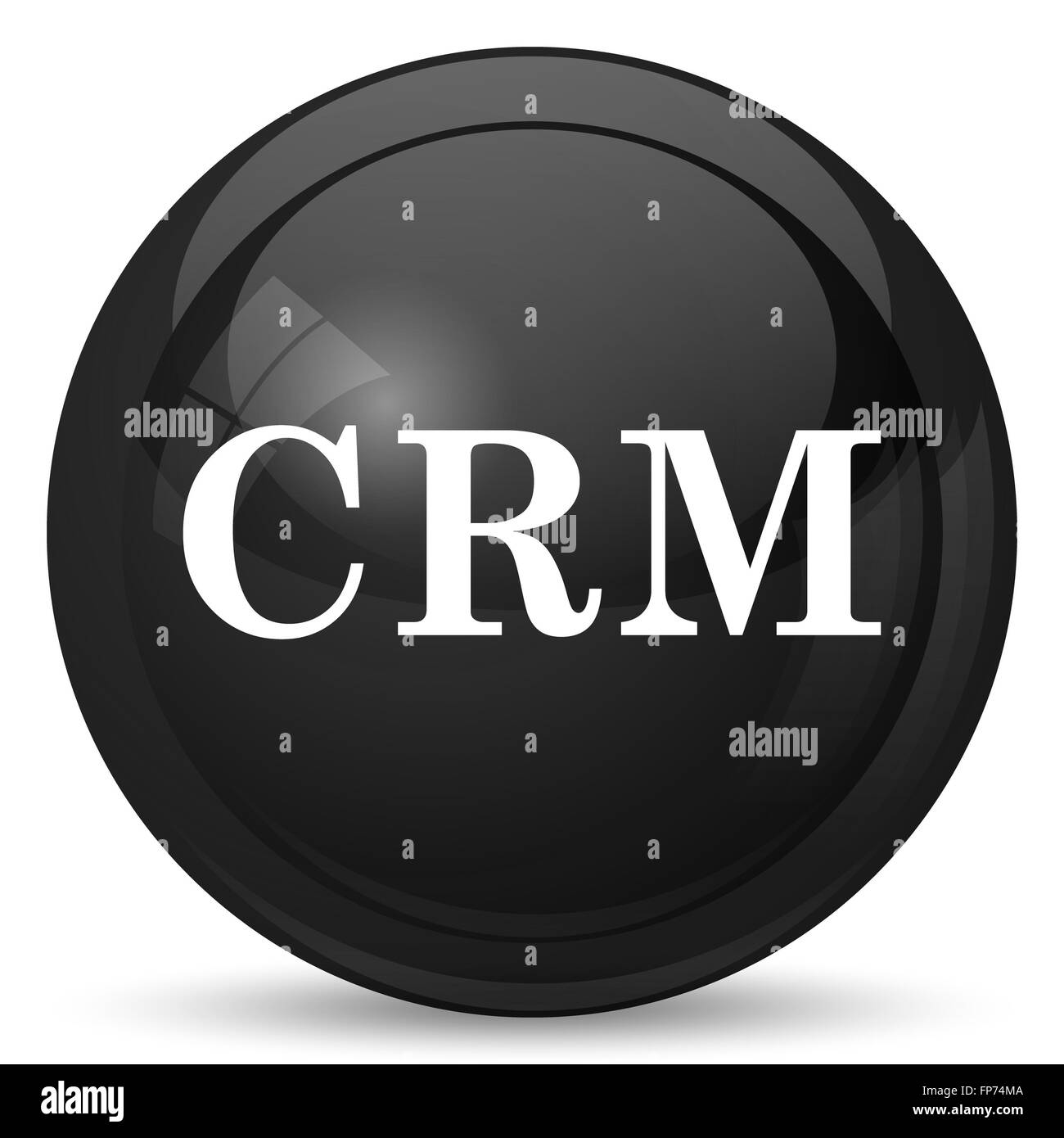 Crm system icon Black and White Stock Photos & Images - Alamy