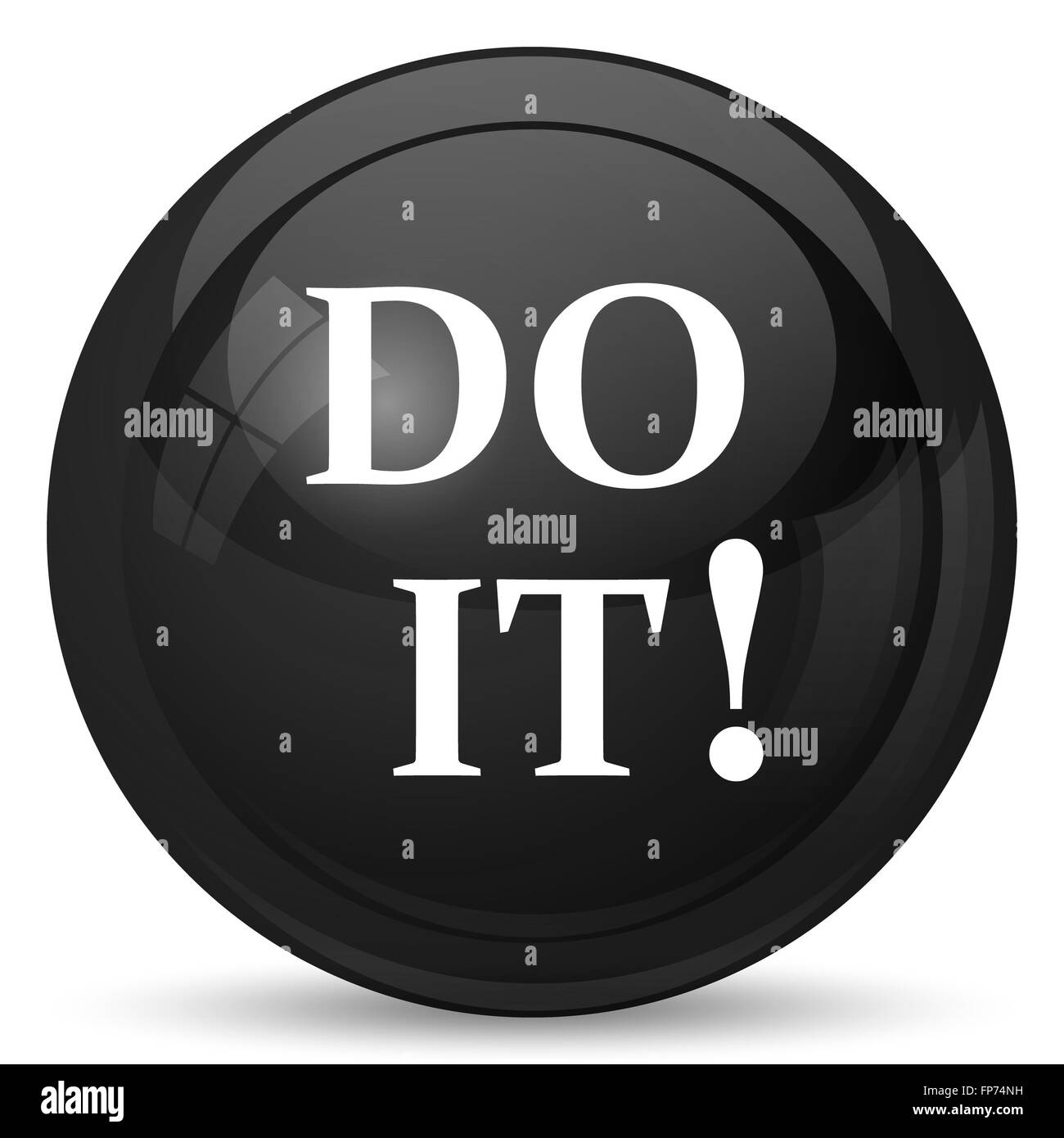 Do it icon. Internet button on white background Stock Photo - Alamy