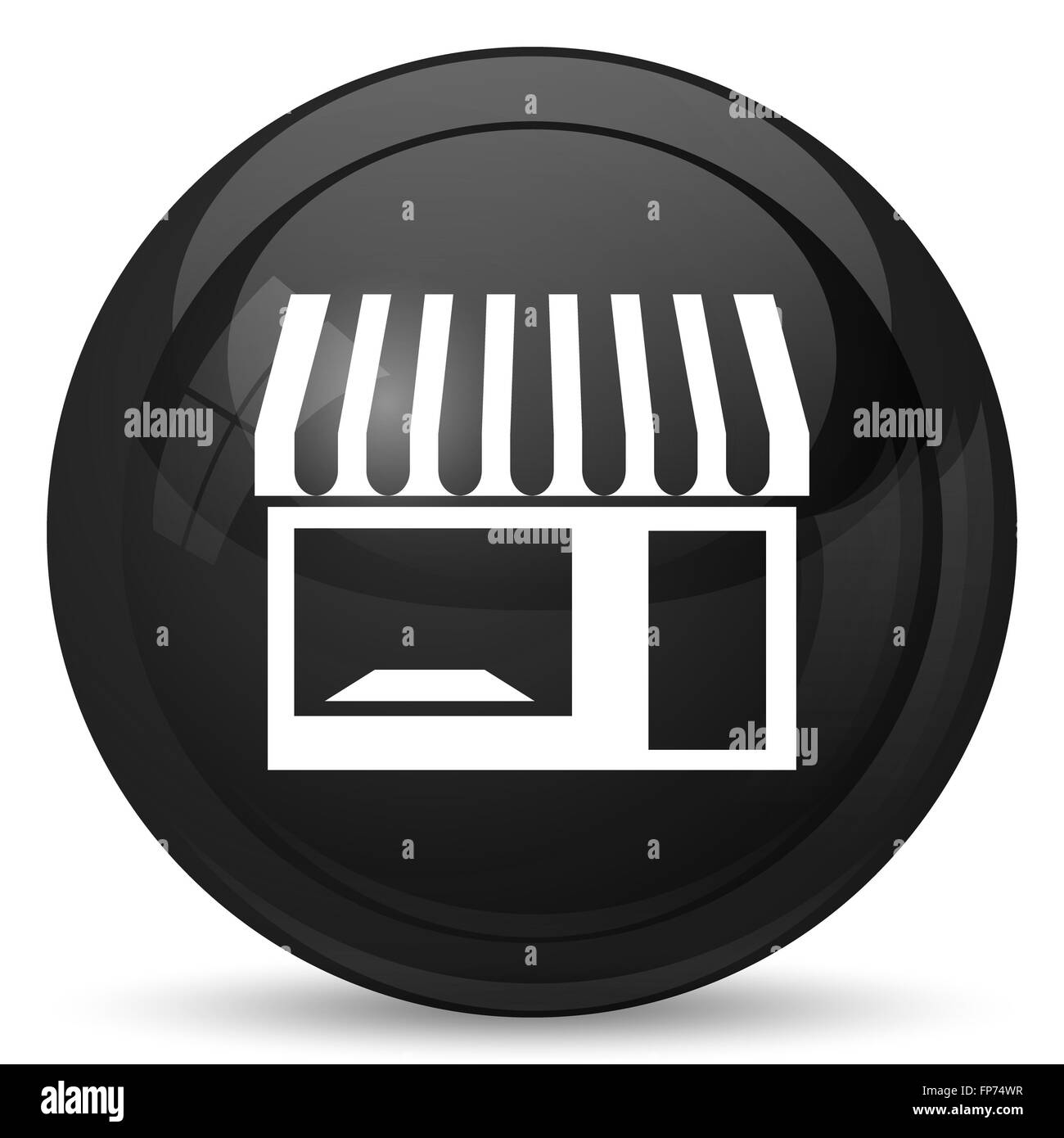 Store icon. Internet button on white background Stock Photo - Alamy