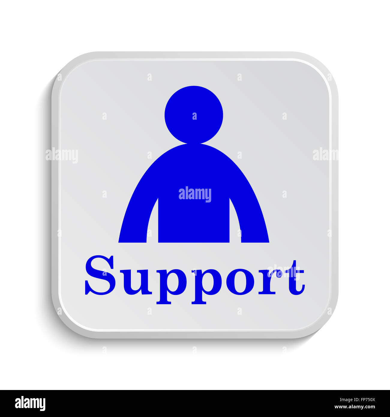 Support icon. Internet button on white background Stock Photo - Alamy