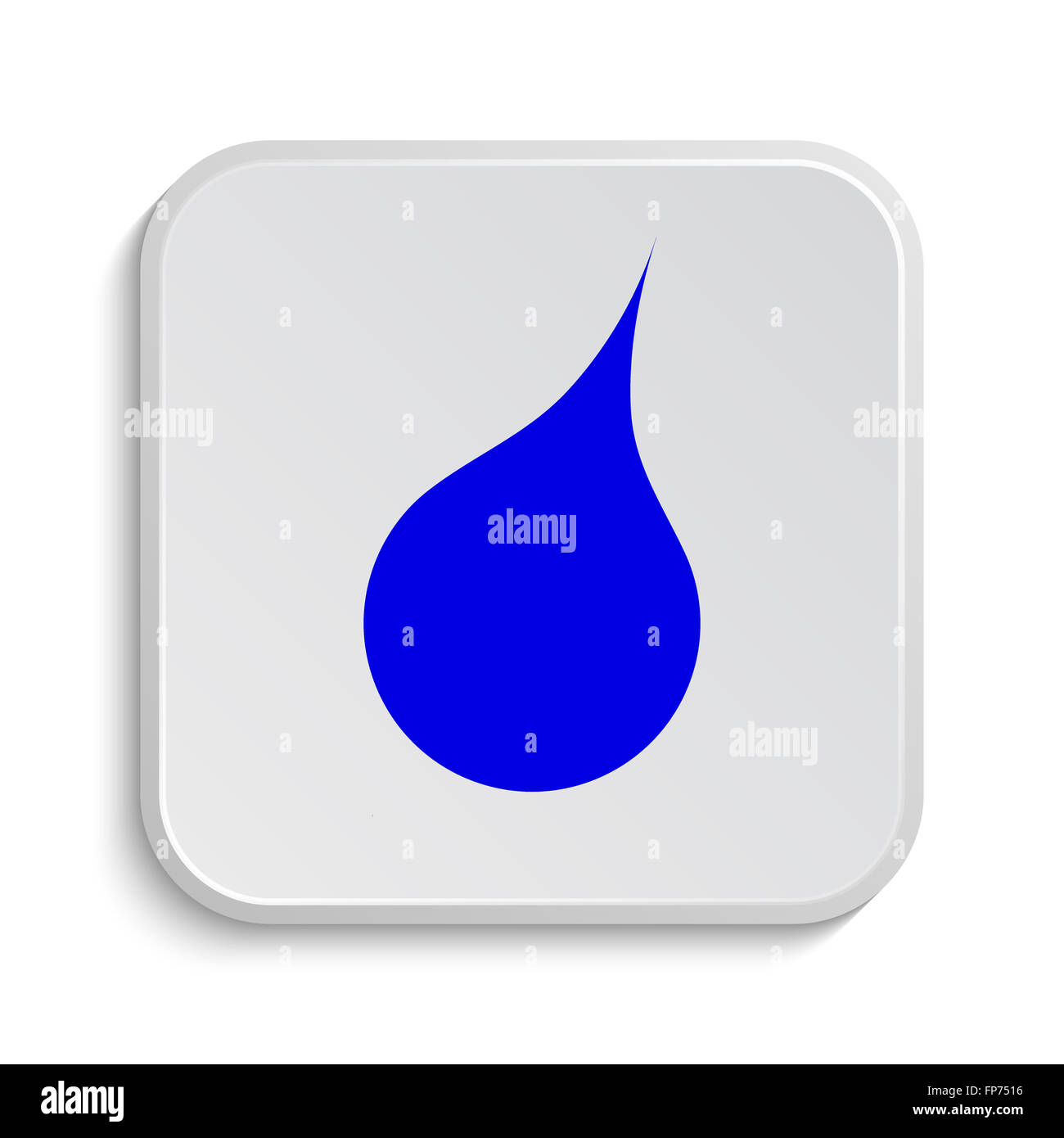 Rain icon. Internet button on white background Stock Photo - Alamy