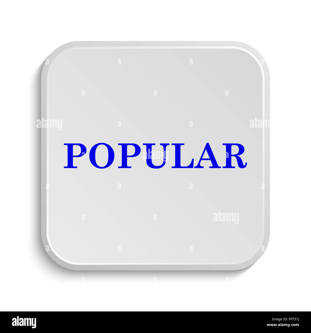 Popular icon. Internet button on white background Stock Photo - Alamy