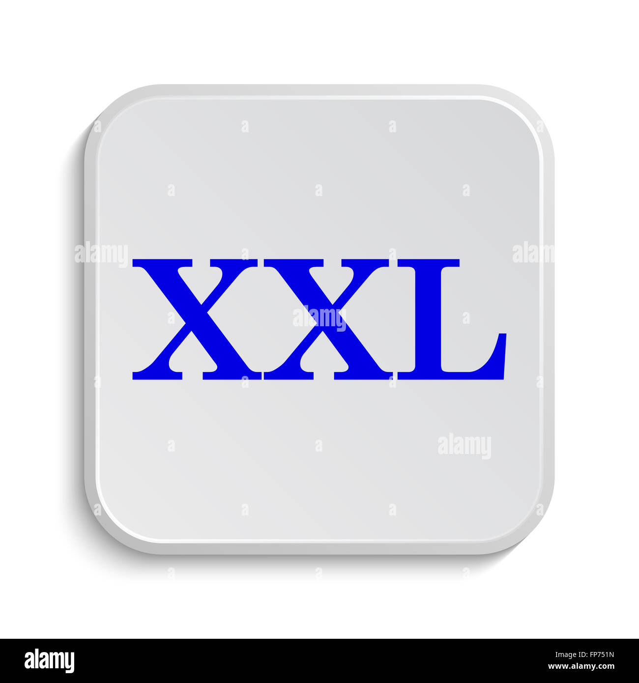 XXL icon. Internet button on white background Stock Photo - Alamy