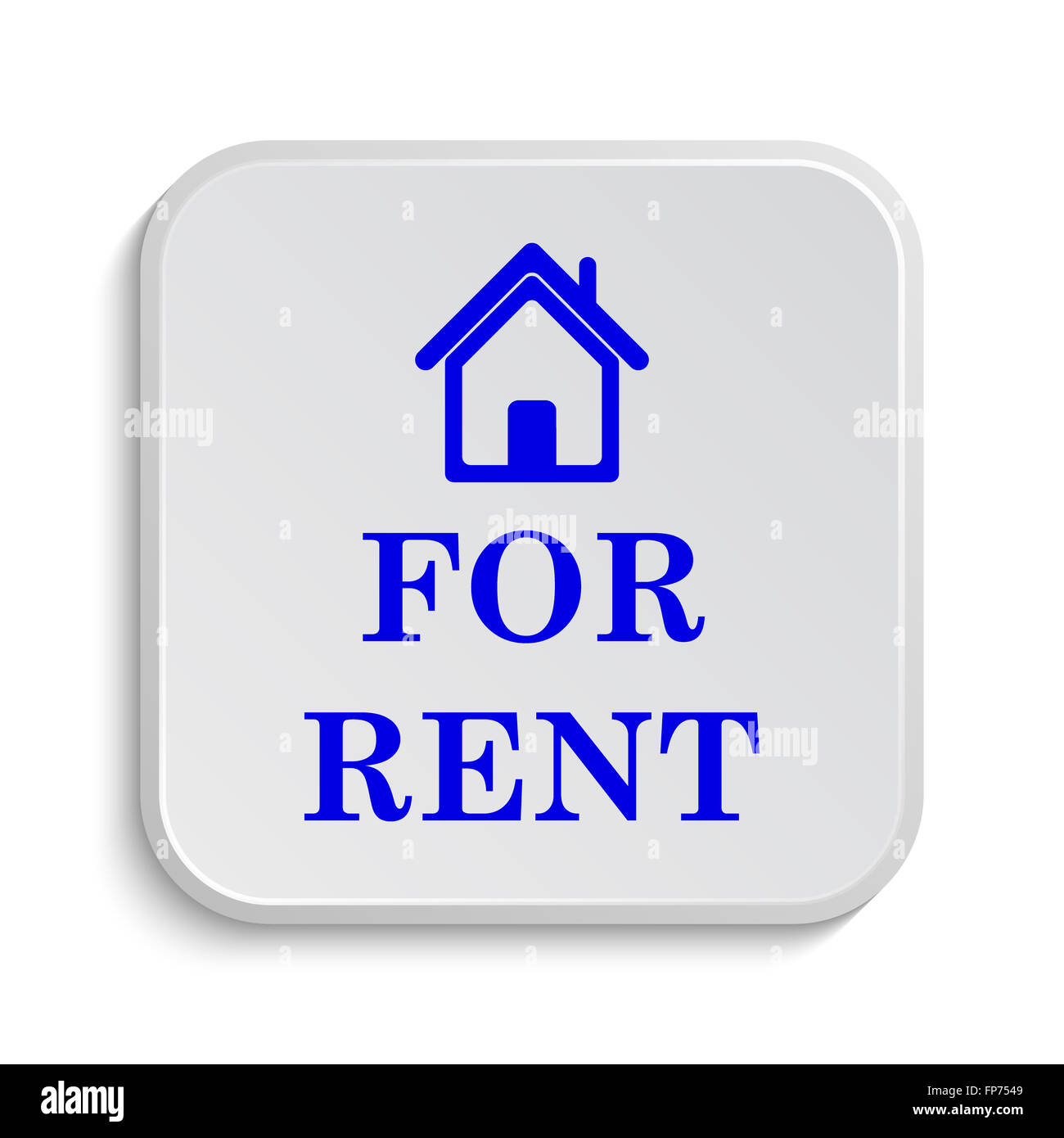 For rent icon. Internet button on white background Stock Photo - Alamy