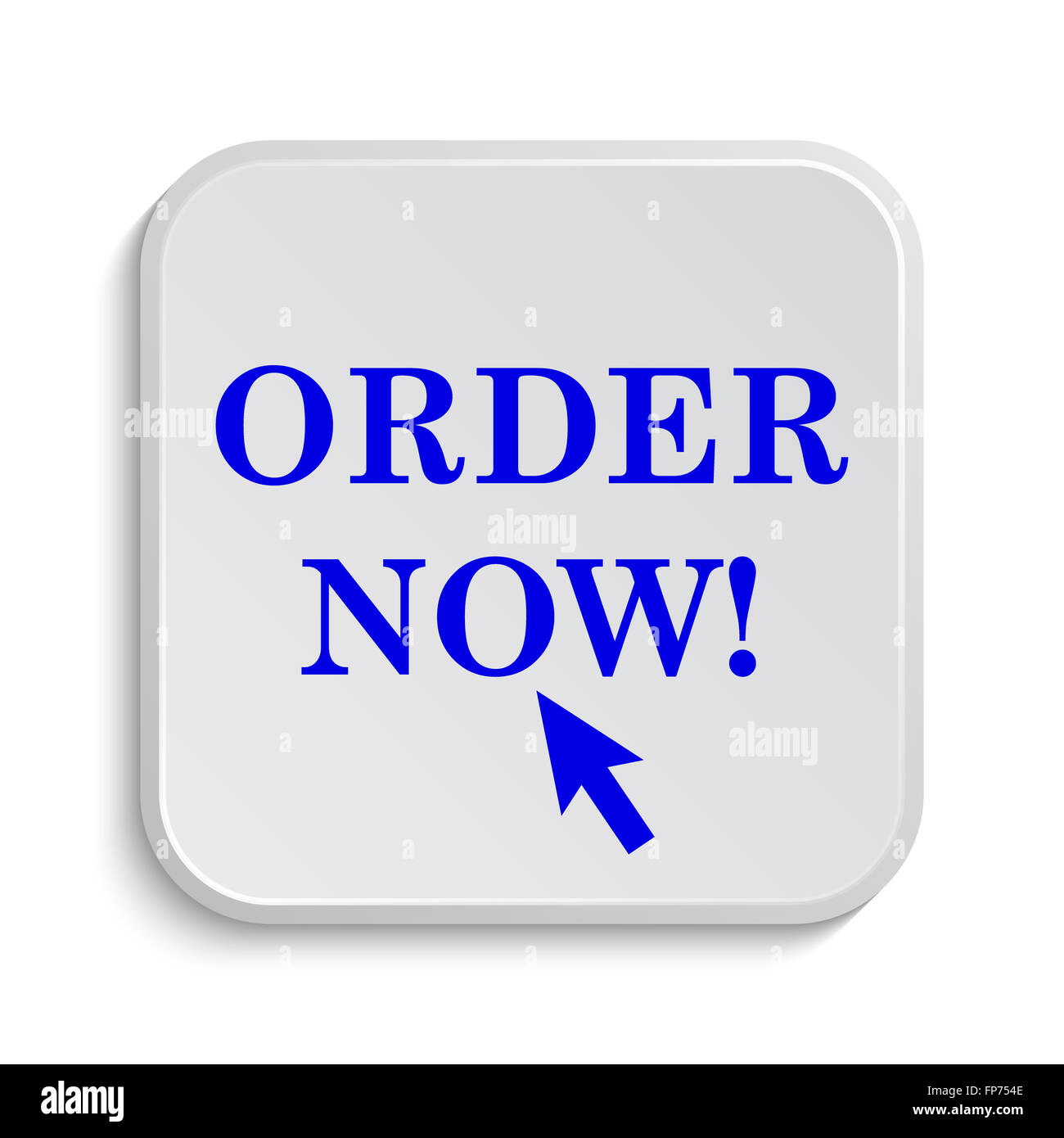Order now icon. Internet button on white background Stock Photo - Alamy