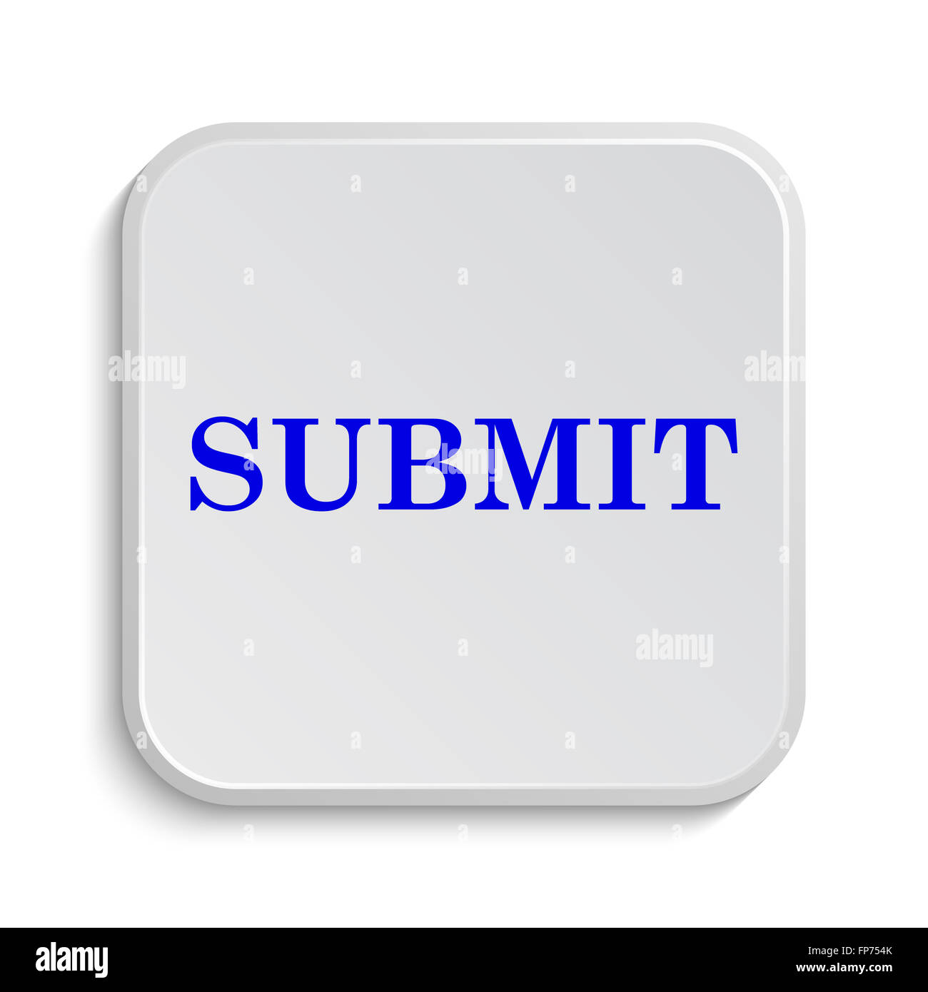 Submit icon. Internet button on white background Stock Photo - Alamy