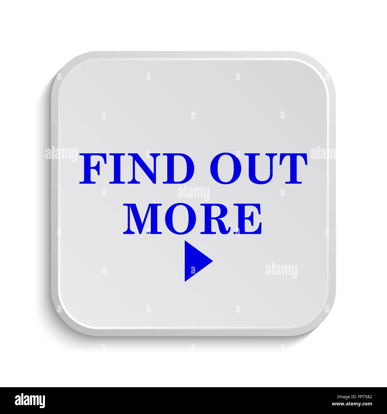 Find out more icon. Internet button on white background Stock Photo - Alamy