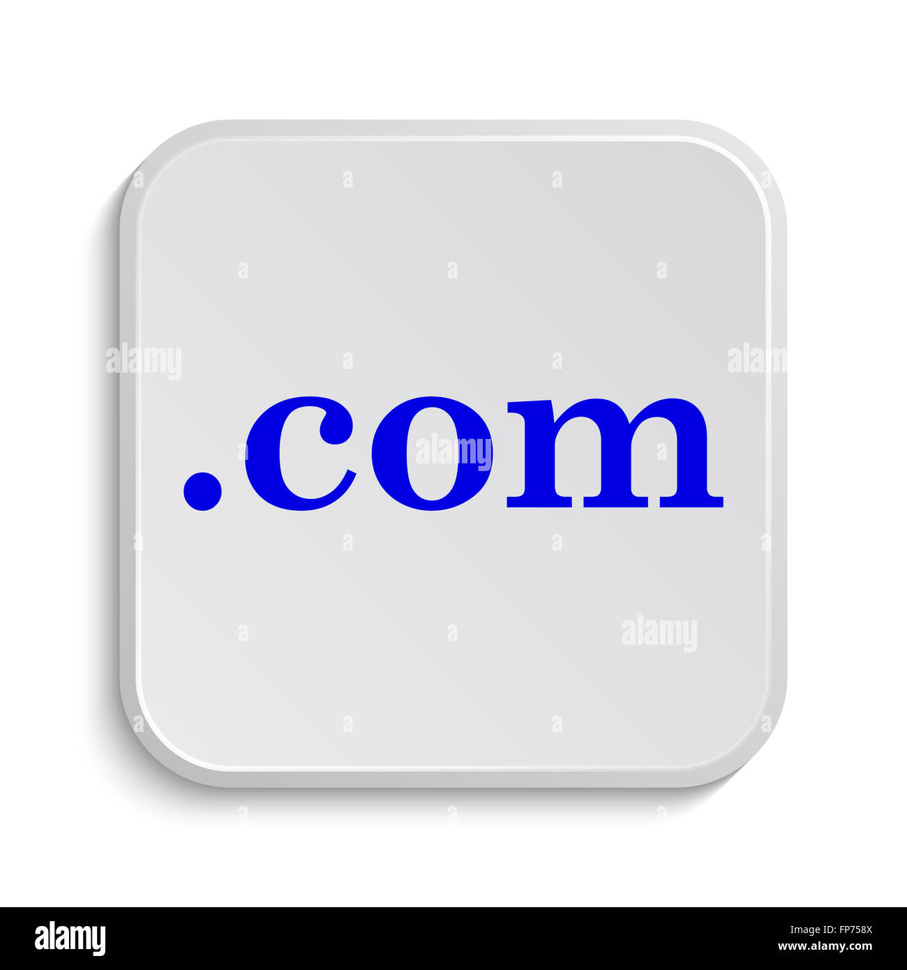 .com icon. Internet button on white background Stock Photo - Alamy