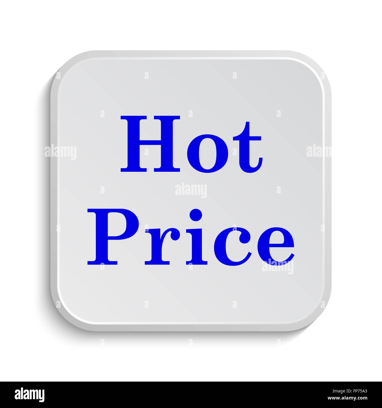 Hot price icon. Internet button on white background Stock Photo - Alamy