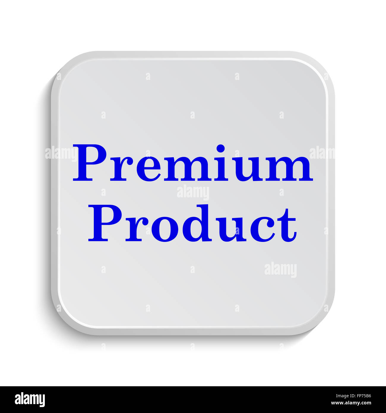 Premium product icon. Internet button on white background Stock Photo ...