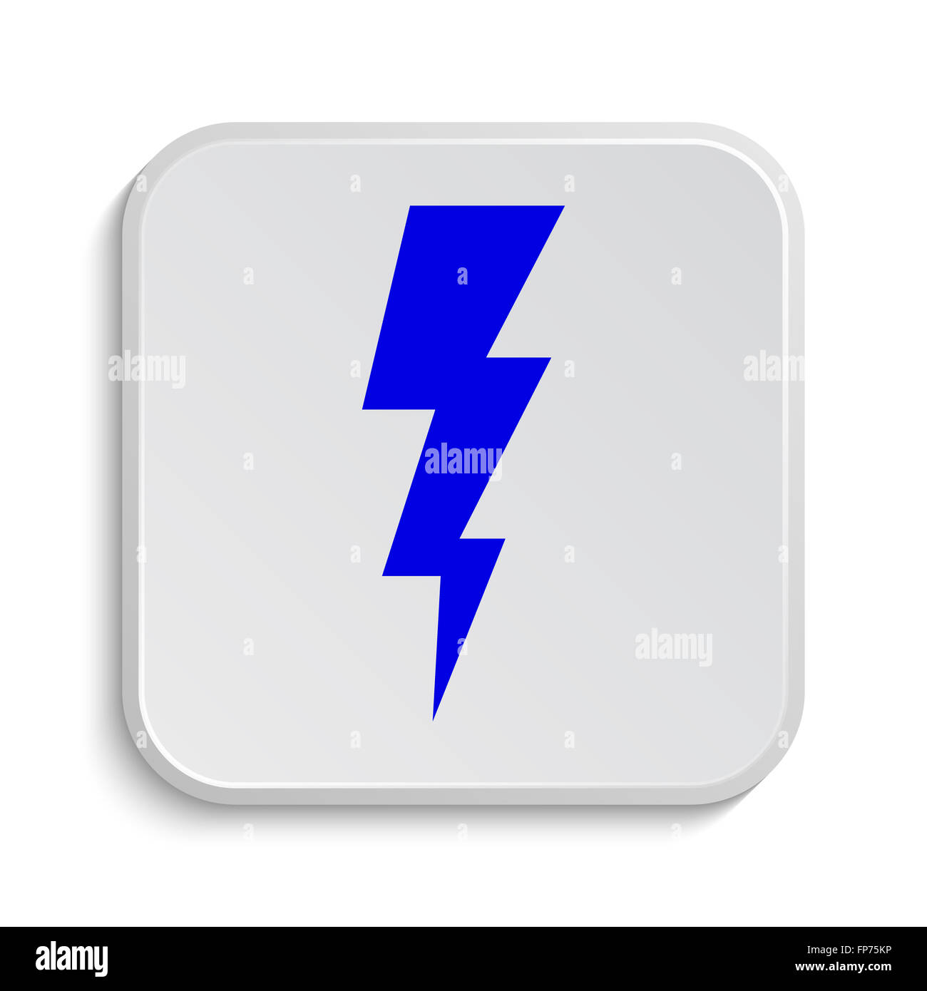Lightning icon. Internet button on white background Stock Photo - Alamy