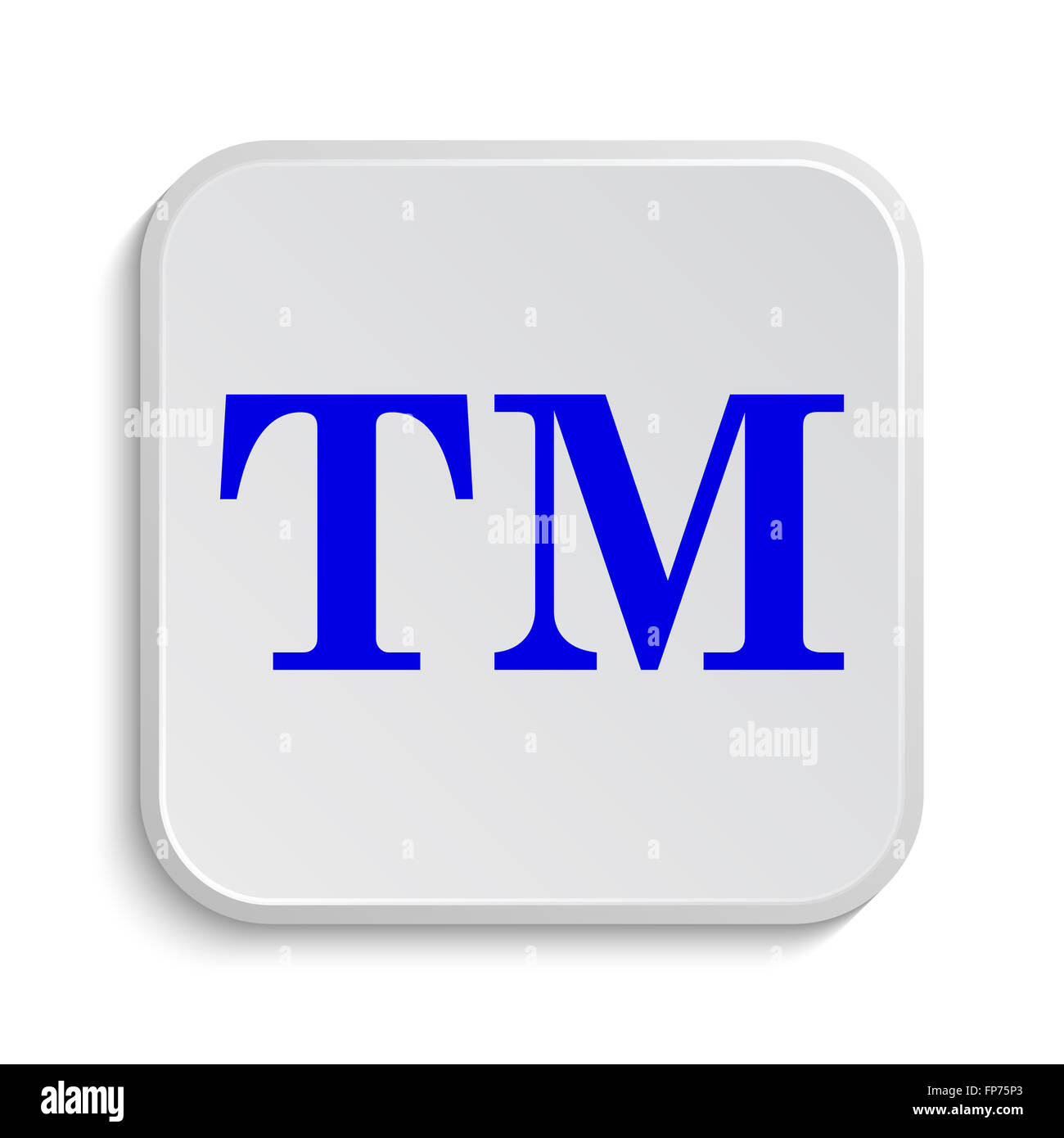 Trade mark icon. Internet button on white background Stock Photo - Alamy