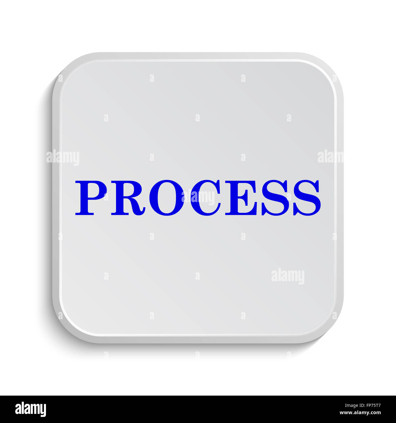 Process icon. Internet button on white background Stock Photo - Alamy