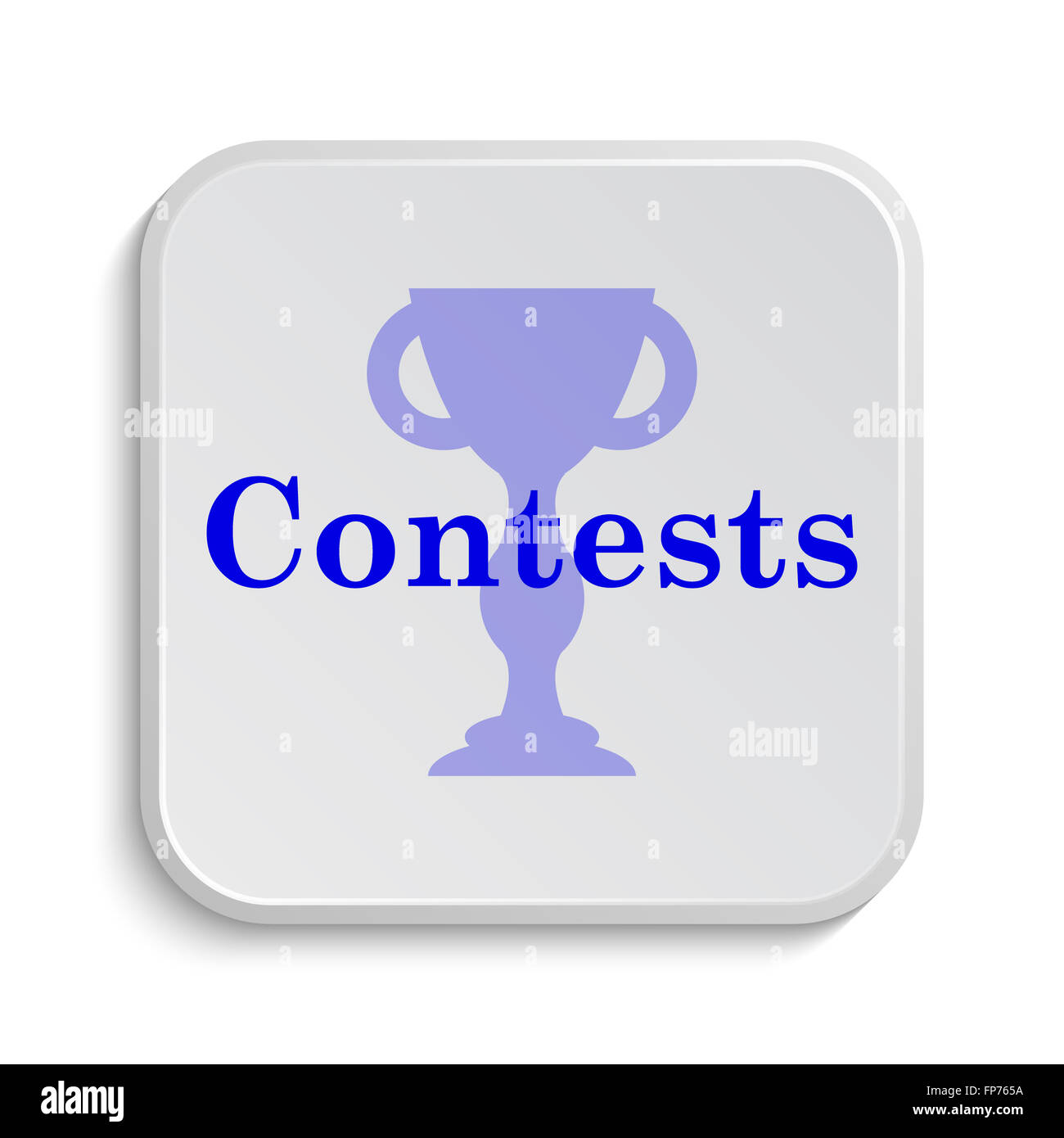 Contests icon. Internet button on white background Stock Photo - Alamy