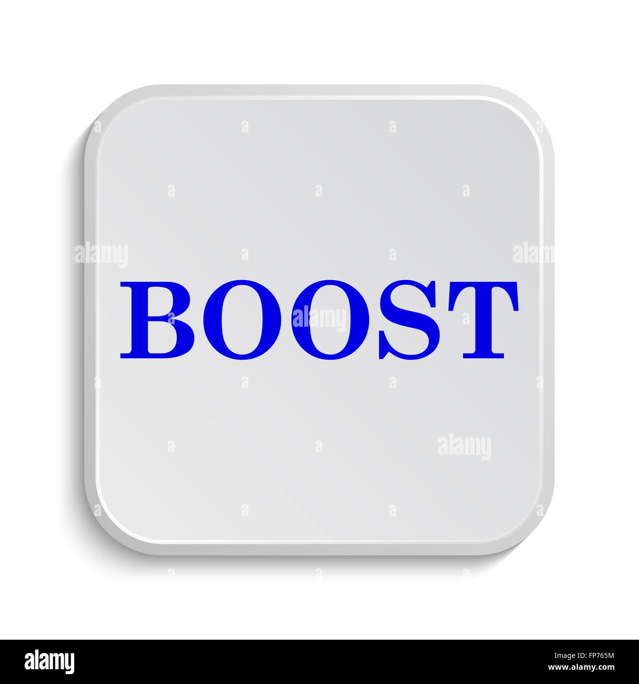 Boost icon. Internet button on white background Stock Photo - Alamy