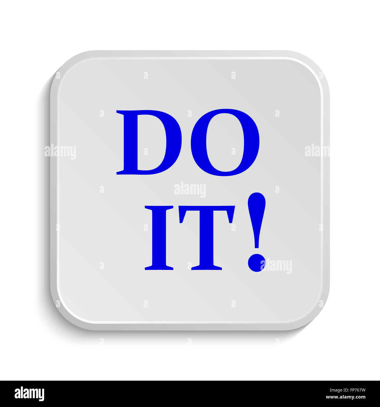 Do it icon. Internet button on white background Stock Photo - Alamy