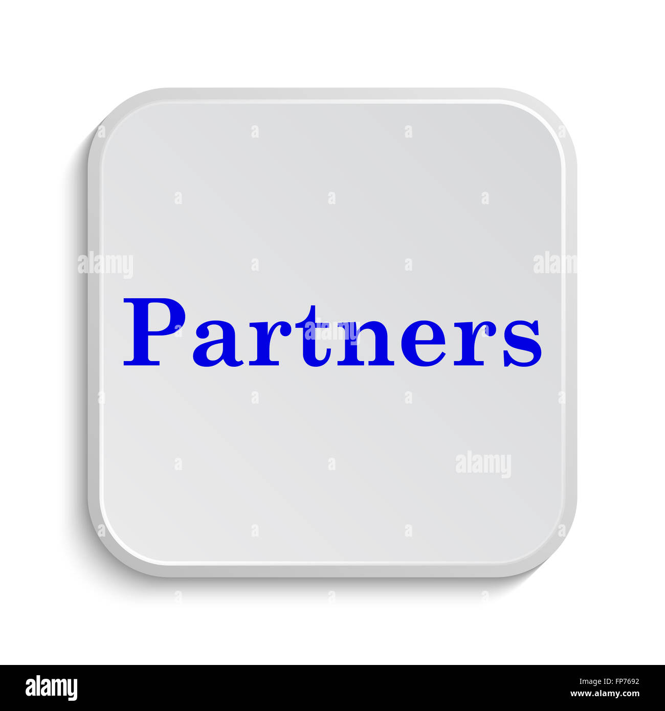 Partners icon. Internet button on white background Stock Photo - Alamy