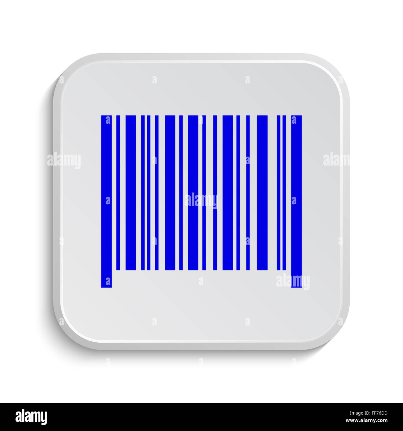Barcode icon. Internet button on white background Stock Photo - Alamy