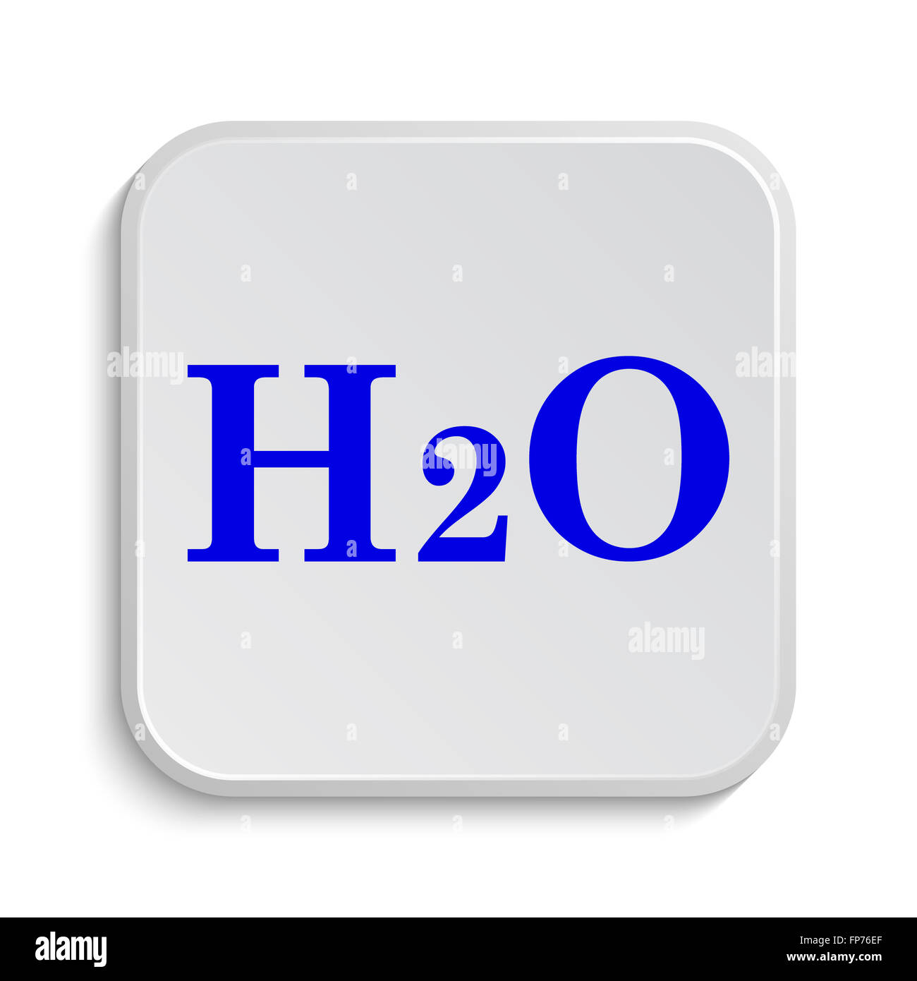H2O icon. Internet button on white background Stock Photo - Alamy