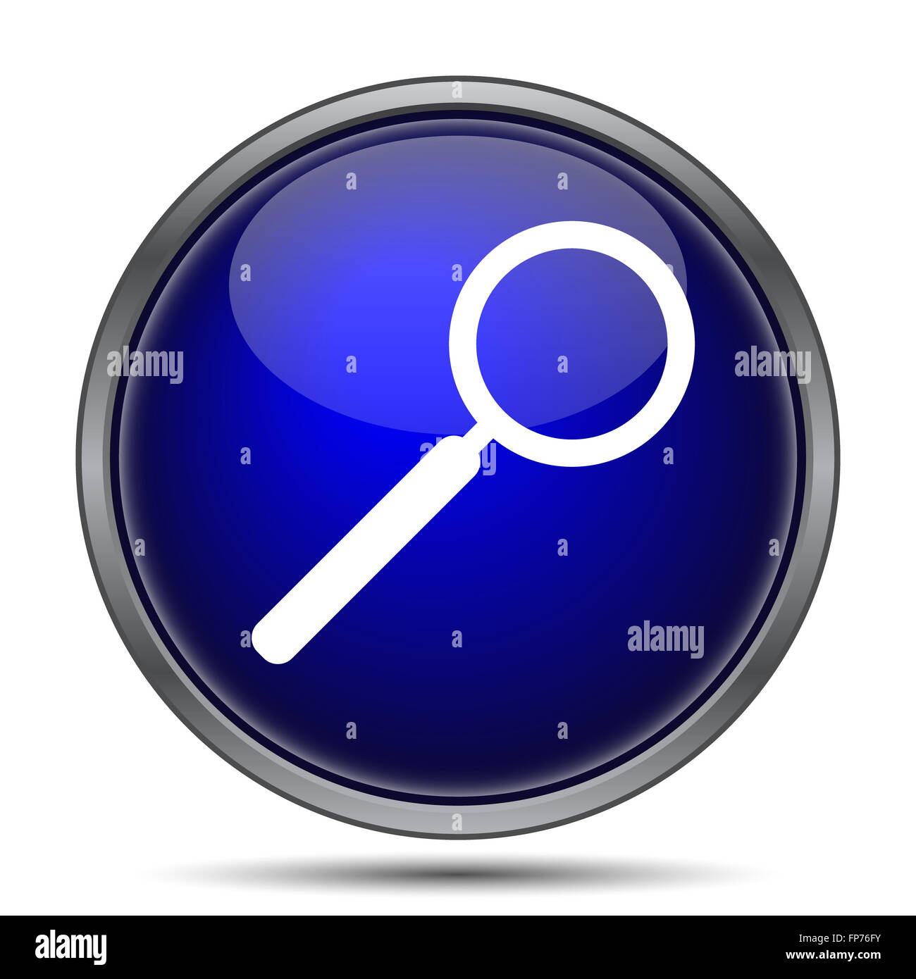 Search icon. Internet button on white background Stock Photo - Alamy